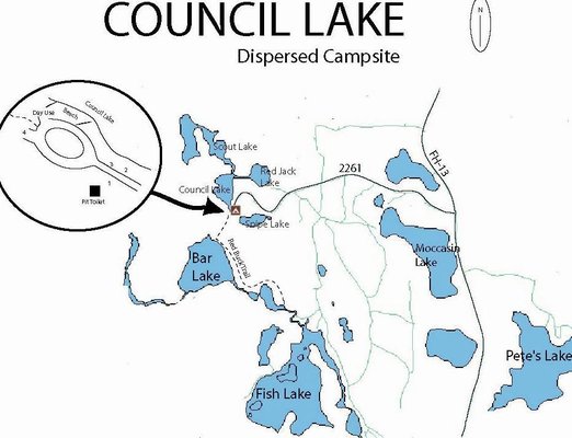 Council Lake Campground updated 2025