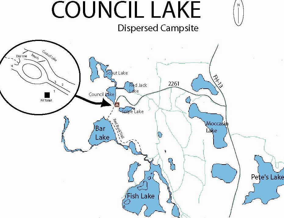 Council Lake Campground updated 2025